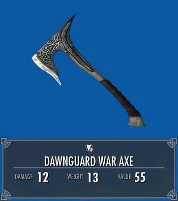 Dawnguard War Axe | Legacy of the Dragonborn | Fandom
