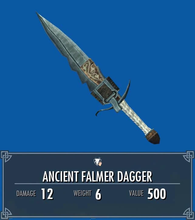 Ancient Falmer Dagger | Legacy of the Dragonborn | Fandom