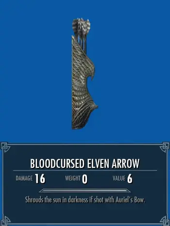 Bloodcursed Elven Arrow | Legacy of the Dragonborn | Fandom