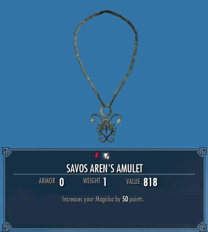 Savos Aren's Amulet | Legacy of the Dragonborn | Fandom