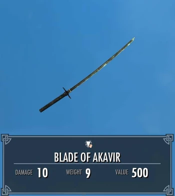 Blade of Akavir | Legacy of the Dragonborn | Fandom
