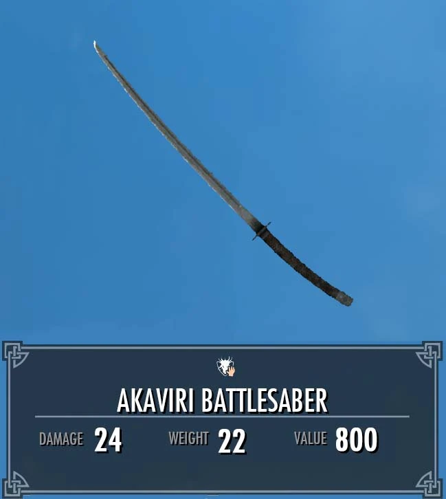 Akaviri Battlesaber | Legacy of the Dragonborn | Fandom