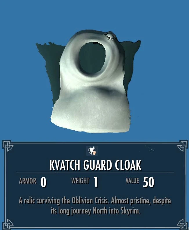 Kvatch Guard Cloak | Legacy of the Dragonborn | Fandom