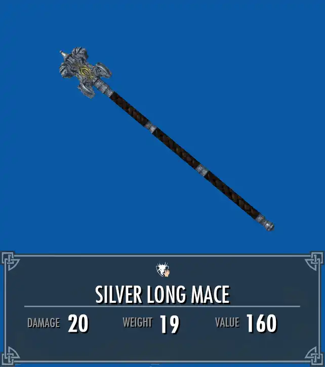 Silver Long Mace | Legacy of the Dragonborn | Fandom