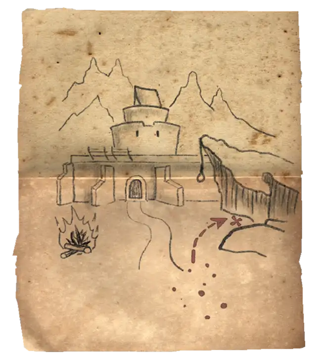 Treasure Map, Gallows Rock | Legacy of the Dragonborn | Fandom