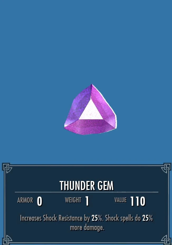 Thunder Gem | Legacy of the Dragonborn | Fandom