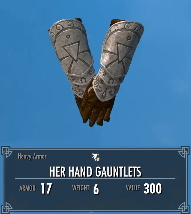 Her Hand Gauntlets | Legacy of the Dragonborn | Fandom