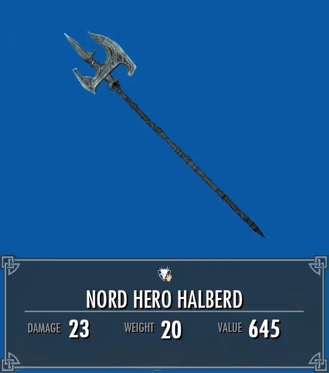 Nord Hero Halberd | Legacy of the Dragonborn | Fandom