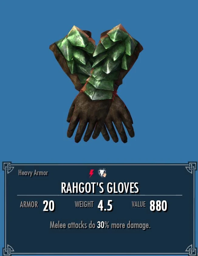Rahgot's Gloves | Legacy of the Dragonborn | Fandom