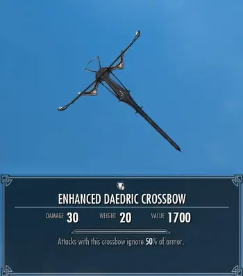 Enhanced Daedric Crossbow | Legacy of the Dragonborn | Fandom