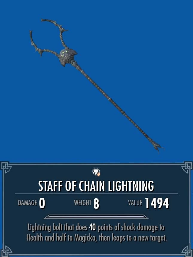 Staff of Chain Lightning | Legacy of the Dragonborn | Fandom