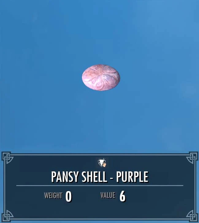 Pansy Shell - Purple | Legacy of the Dragonborn | Fandom