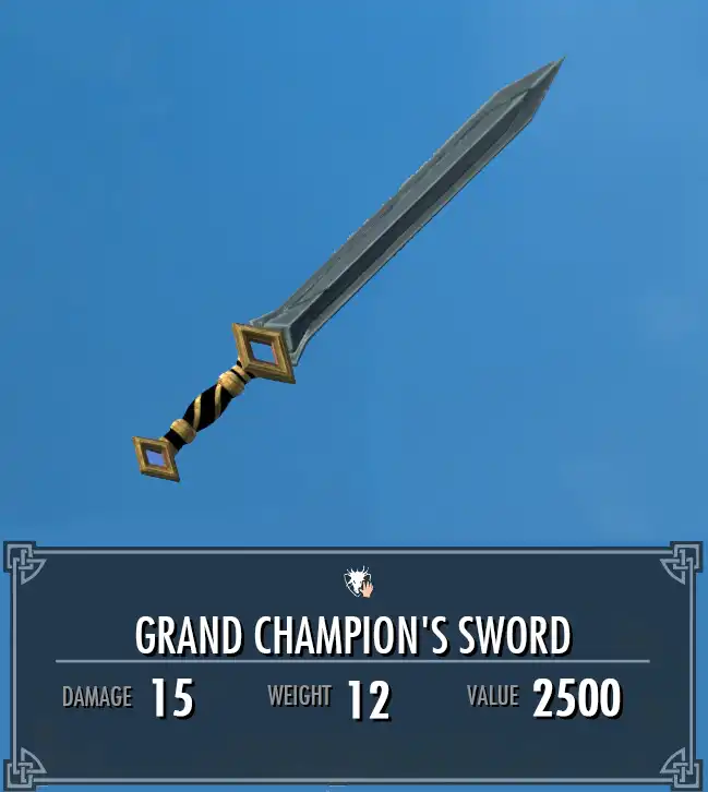 Grand Champion's Sword | Legacy of the Dragonborn | Fandom