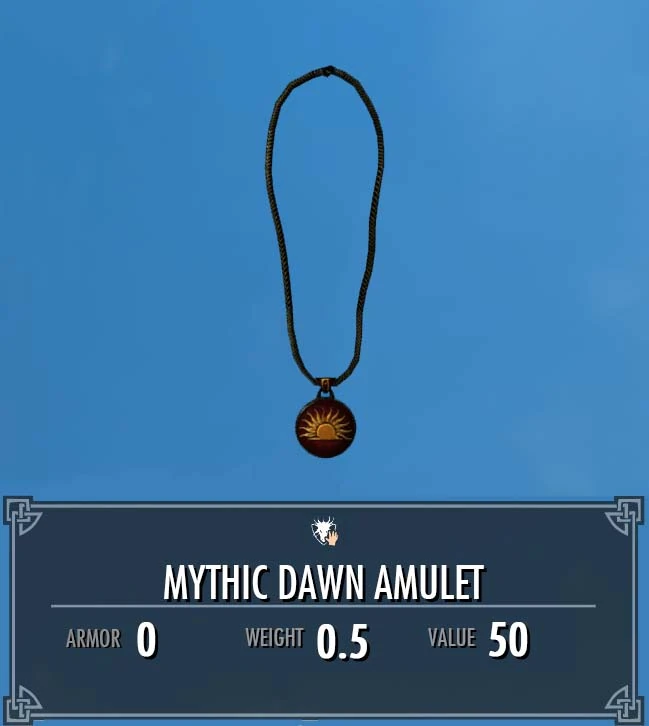 Mythic Dawn Amulet | Legacy of the Dragonborn | Fandom