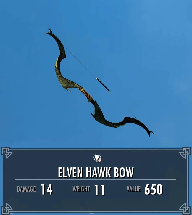 Elven Hawk Bow | Legacy of the Dragonborn | Fandom