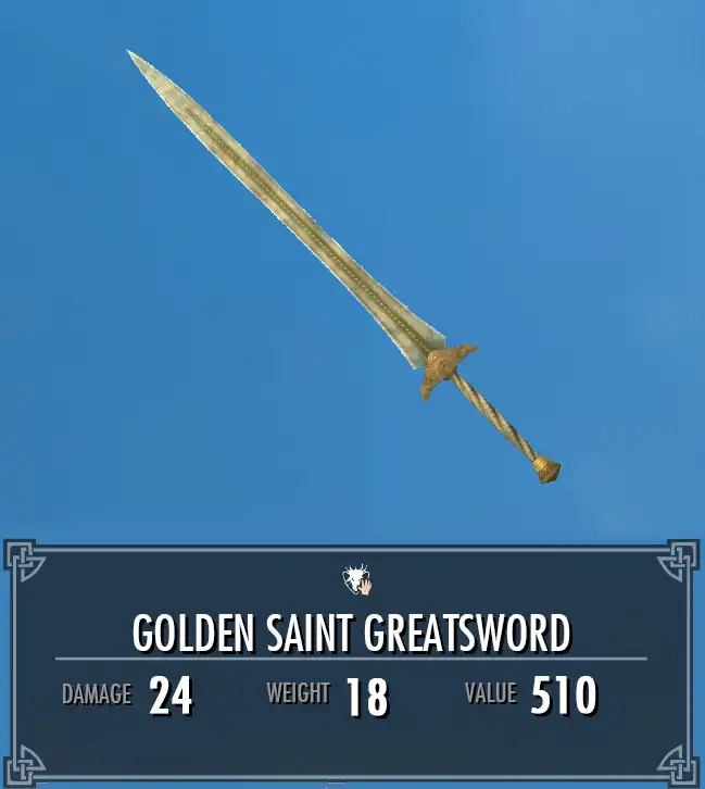 Golden Saint Greatsword | Legacy of the Dragonborn | Fandom