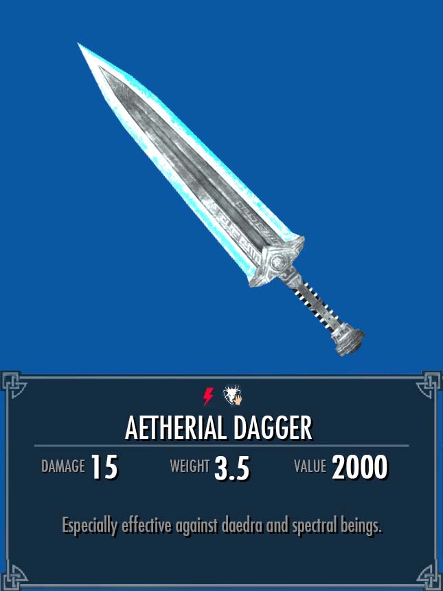 Aetherial Dagger Legacy Of The Dragonborn Fandom