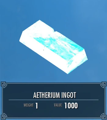 Aetherium Ingot | Legacy of the Dragonborn | Fandom