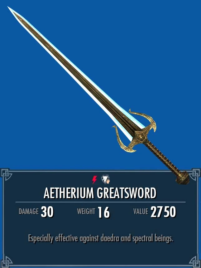 Aetherium Greatsword | Legacy of the Dragonborn | Fandom