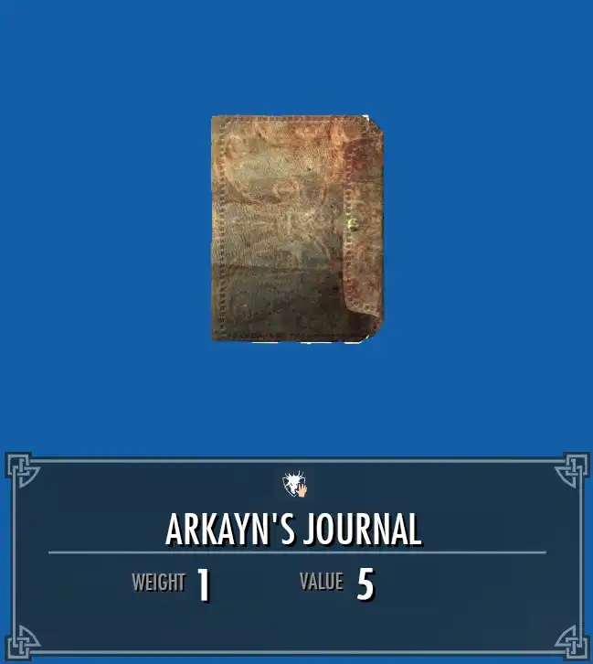 Arkayn's Journal | Legacy of the Dragonborn | Fandom