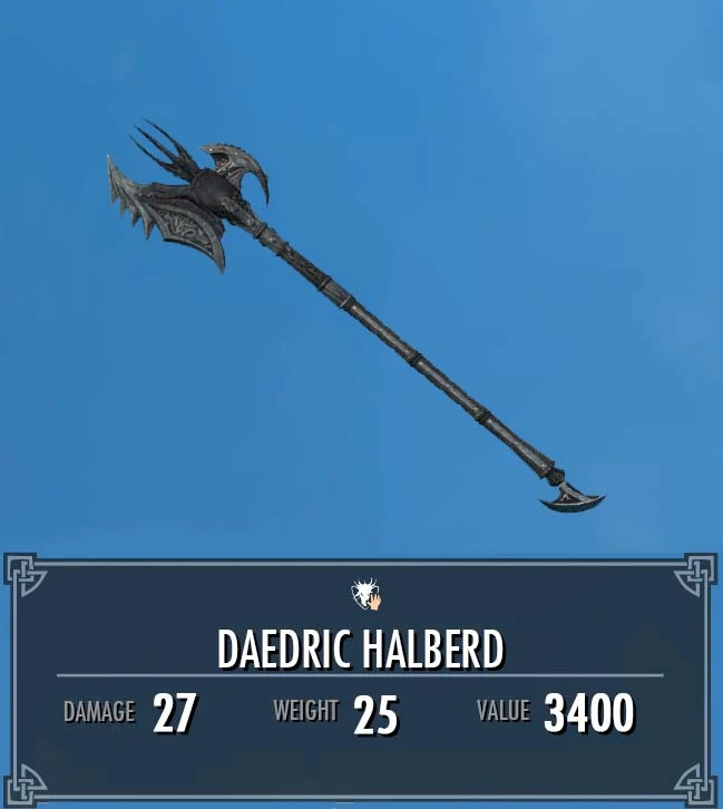 Daedric Halberd (Heavy Armory) | Legacy of the Dragonborn | Fandom