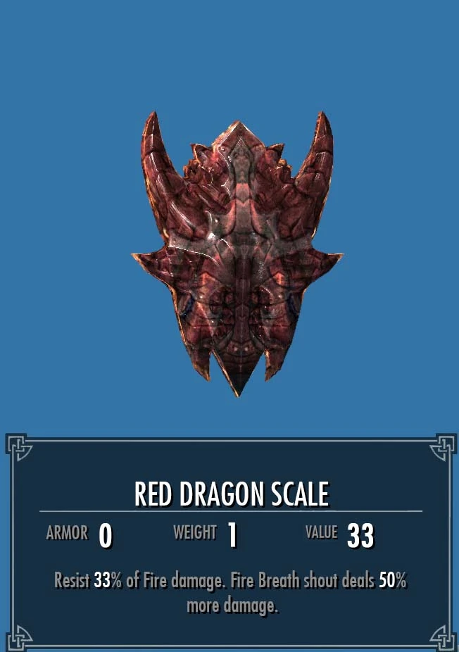 Red Dragon Scale | Legacy of the Dragonborn | Fandom