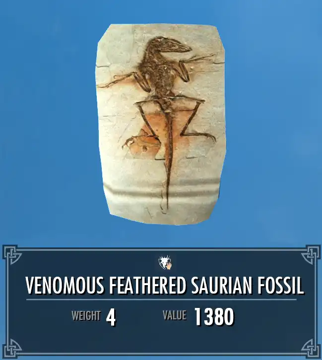 Venomous Feathered Saurian Fossil Legacy Of The Dragonborn Fandom