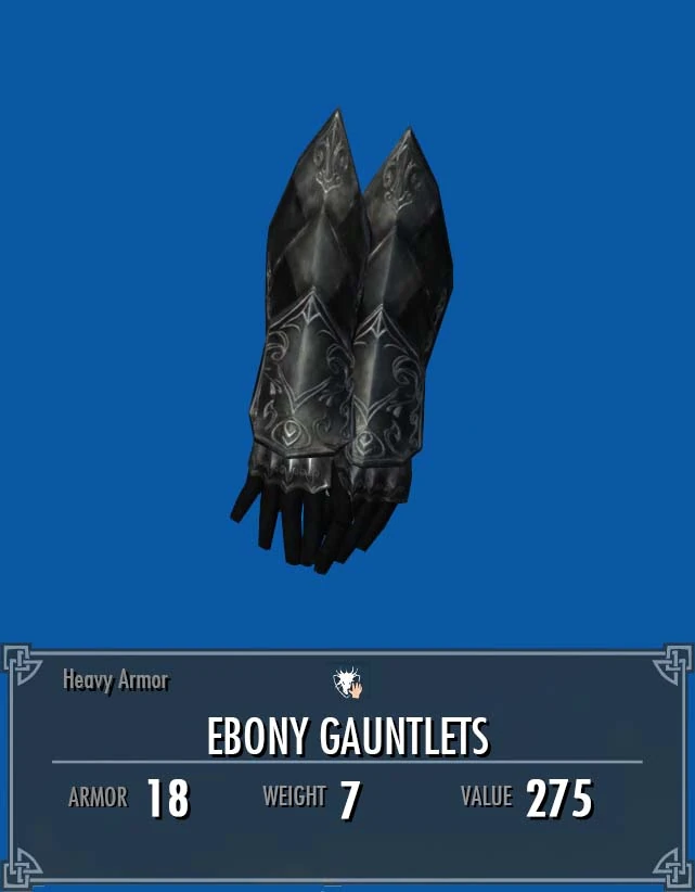 Ebony Gauntlets | Legacy of the Dragonborn | Fandom