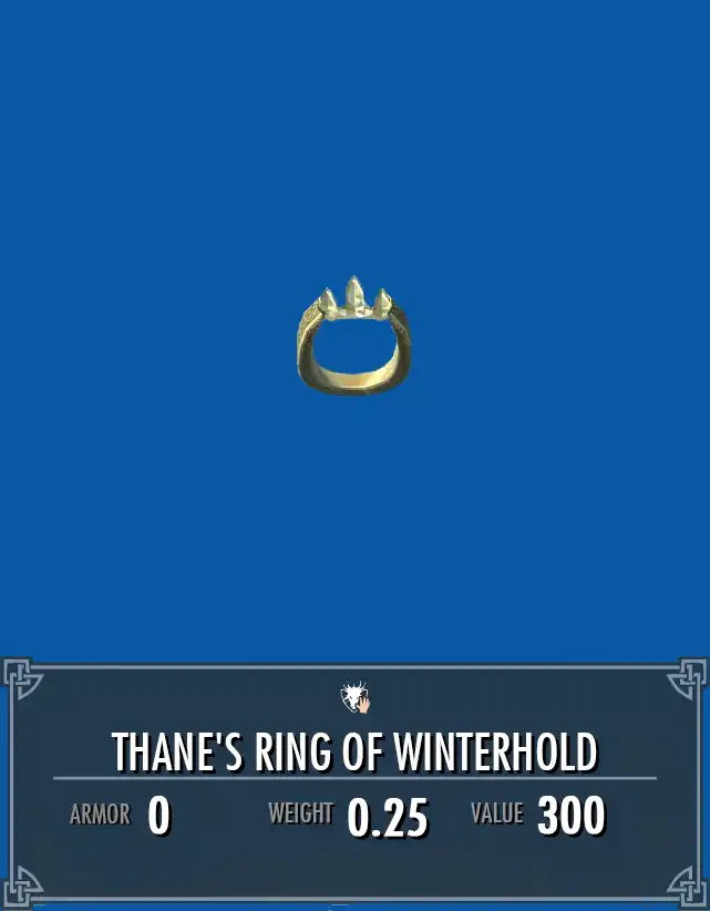 Thane's Ring of Winterhold | Legacy of the Dragonborn | Fandom
