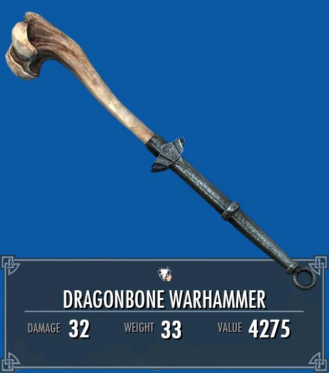 Dragonbone Warhammer | Legacy of the Dragonborn | Fandom
