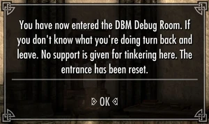 Debug Room | Legacy of the Dragonborn | Fandom