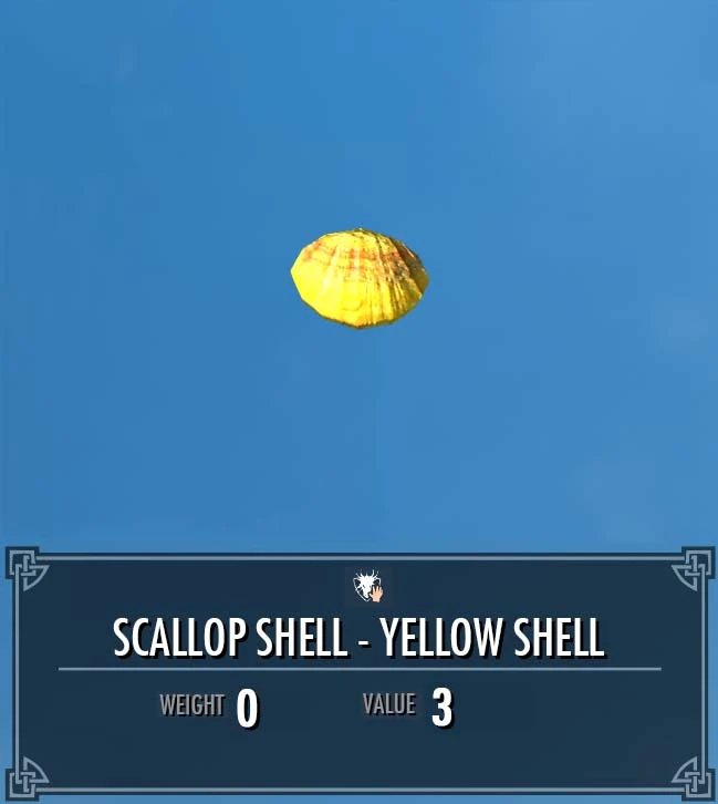Scallop Shell - Yellow | Legacy of the Dragonborn | Fandom