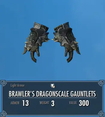 Brawler's Dragonscale Gauntlets | Legacy of the Dragonborn | Fandom