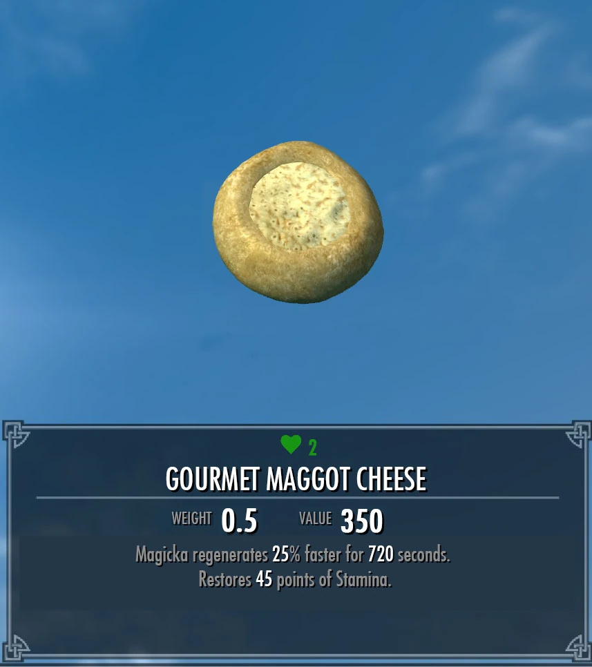 Gourmet Maggot Cheese | Legacy of the Dragonborn | Fandom