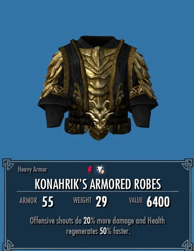 Konahrik's Armored Robes | Legacy of the Dragonborn | Fandom