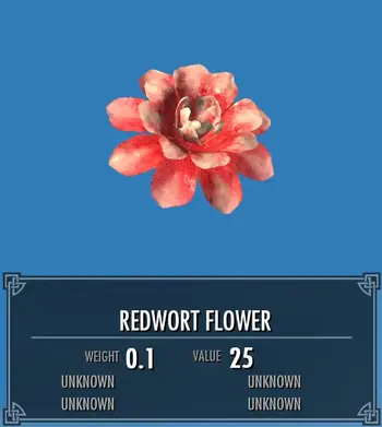 Redwort Flower | Legacy of the Dragonborn | Fandom