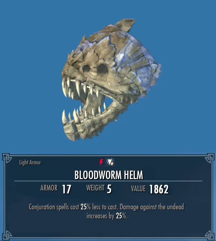 Bloodworm Helm (CC) | Legacy of the Dragonborn | Fandom