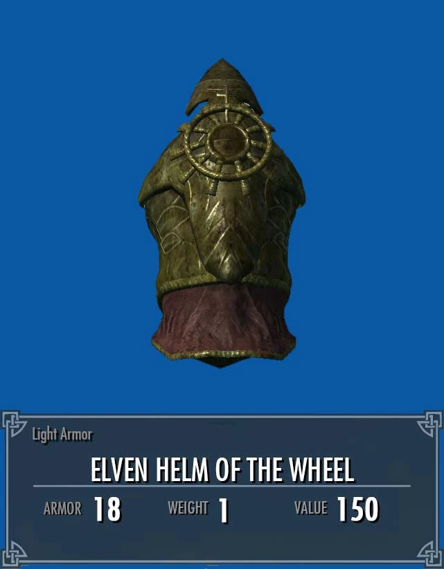 Elven Helm of the Wheel | Legacy of the Dragonborn | Fandom