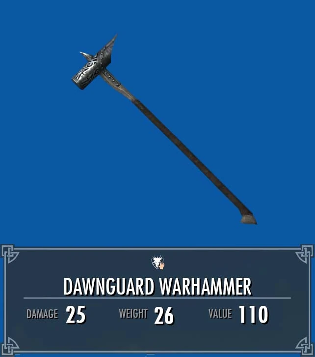 Dawnguard Warhammer | Legacy of the Dragonborn | Fandom