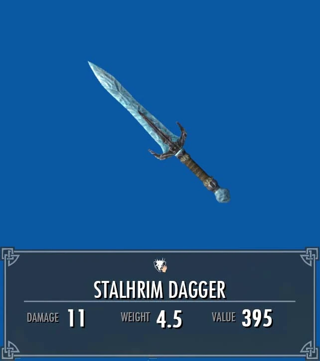 Stalhrim Dagger | Legacy of the Dragonborn | Fandom