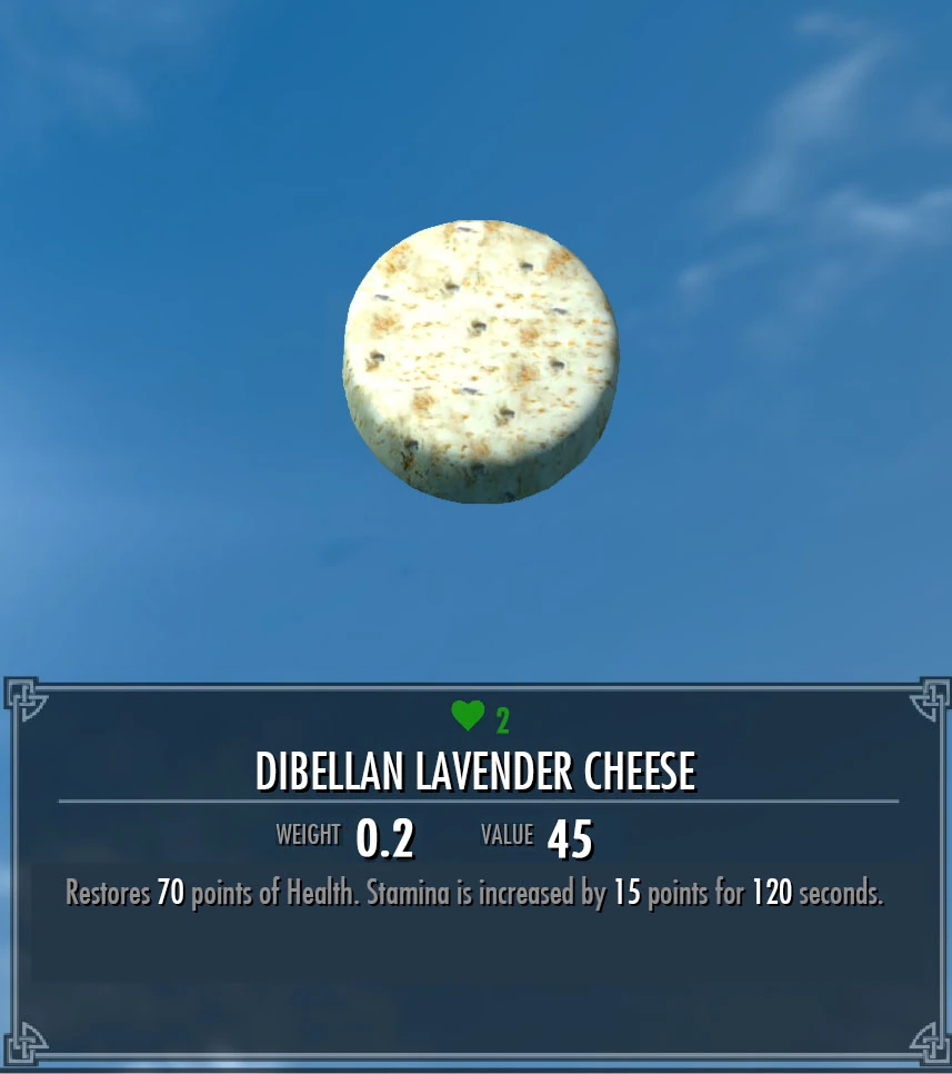 Dibellan Lavender Cheese | Legacy of the Dragonborn | Fandom