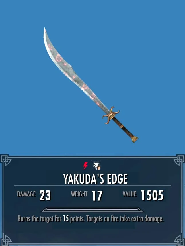 Yakuda's Edge | Legacy of the Dragonborn | Fandom