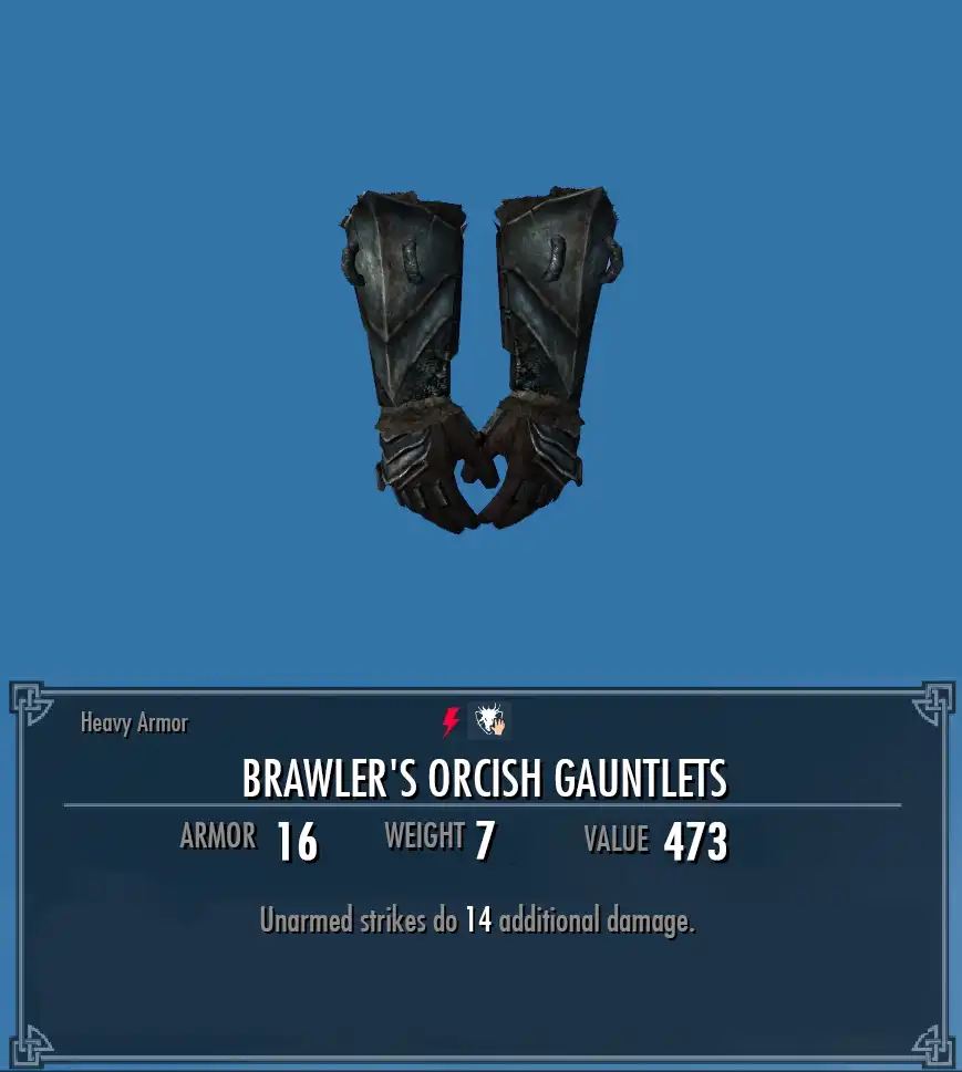 Brawler's Orcish Gauntlets | Legacy of the Dragonborn | Fandom