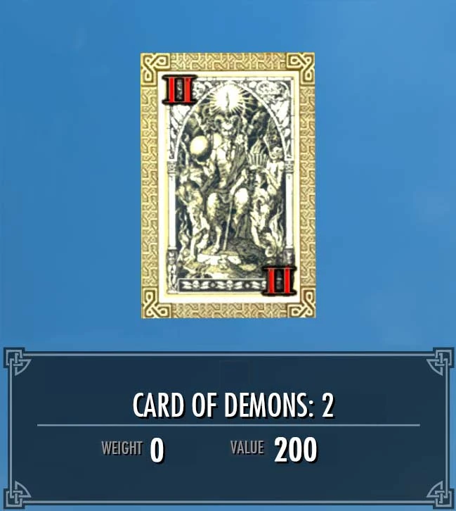 Card of Demons: 2 | Legacy of the Dragonborn | Fandom