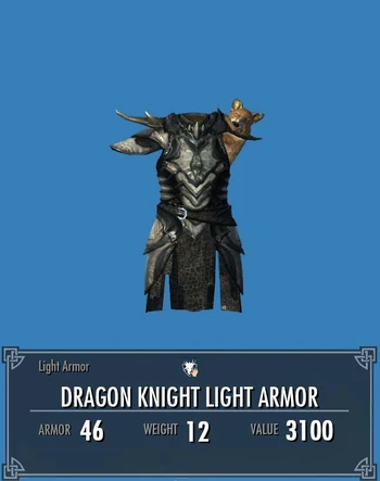 Dragon Knight Light Armor | Legacy of the Dragonborn | Fandom