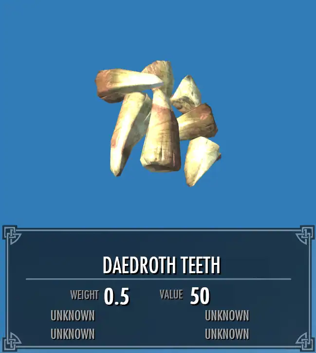 Daedroth Teeth | Legacy of the Dragonborn | Fandom