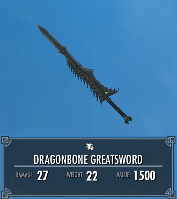 Dragonbone Greatsword (Jaysus) | Legacy of the Dragonborn | Fandom