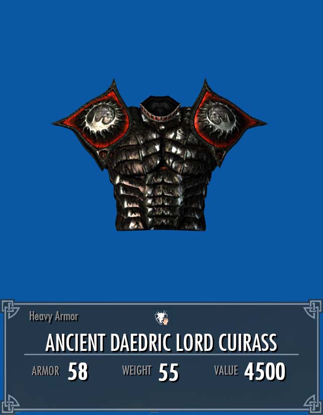 Ancient Daedric Lord Cuirass Legacy Of The Dragonborn Fandom