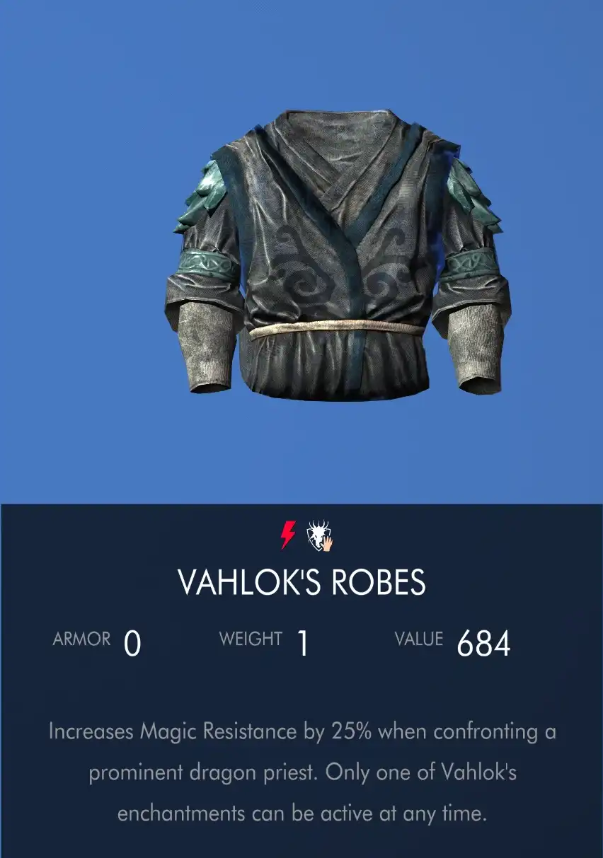 Vahlok's Robes | Legacy of the Dragonborn | Fandom