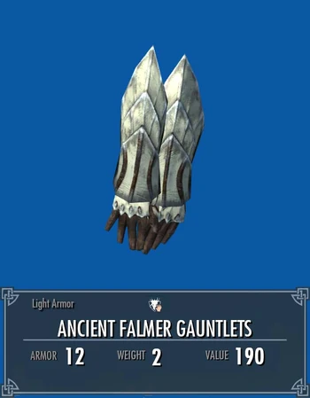 Ancient Falmer Gauntlets | Legacy of the Dragonborn | Fandom